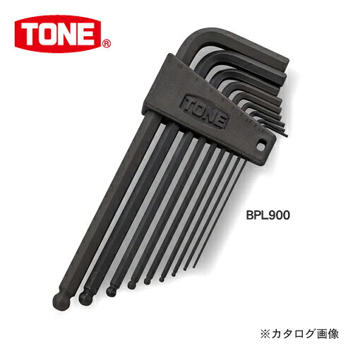 【メーカー】 ●TONE（株） 【特長】 ●ボールポイント加工で、斜め作業の早回し、仮締めが可能です。 ●7本セットです。 【仕様】 ●セット内容(mm):1.5、2、2.5、3、4、5、6、8、10 ●セット内容(本):9 ●セット内容:...