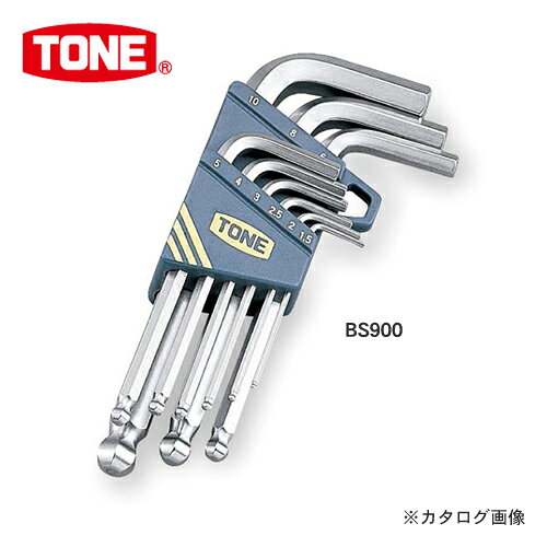 【メーカー】 ●TONE（株） 【特長】 ●高トルク、耐久力、耐摩耗性を高める特殊合金鋼を採用しました。 ●ボールポイント加工で、斜め作業の早回し、仮締めが可能です。 【用途】 ●六角穴付ボルトの締め付け、緩め作業。 【仕様】 ●セット内容...