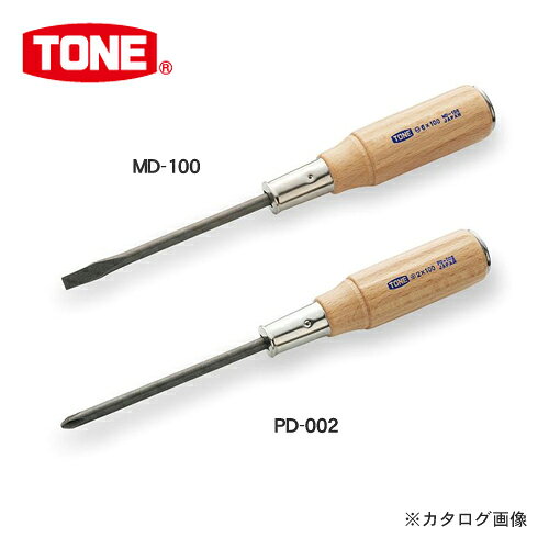 【メーカー】 ●TONE（株） 【特長】 ●木の暖かみがある木柄ドライバーのスタンダードタイプ。 ※製品の仕様は、ご使用目的を考慮して予告なく変更する場合がございます、ご了承下さい。 【関連商品】 前田金属工業 トネ TONE ロングめがね...