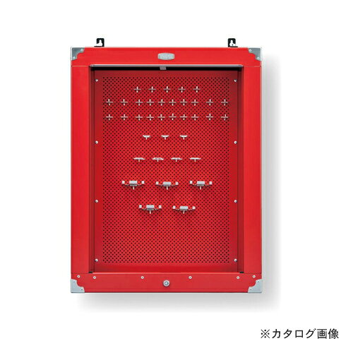 【メーカー】 ●TONE（株） 【特長】 ●ハーフサイズで狭いスペースでも設置可能です。 ●「壁掛け＆床置き」×「縦置き＆横置き」が自由自在です。 ●豊富な収納用フックで、工具を自在にレイアウトできます。 ●赤黒のツートンカラーで視認性とイ...