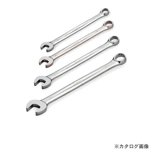 【メーカー名】 ●TONE（株） 【特長】 ●スパナのスピードとめがねレンチの強さを兼ね備えているのがコンビネーションスパナです。 ●仮締めをスパナ側で、本締めはめがね側でというように1本で2役の機能工具です。 ●モデルチェンジで、さらに使...