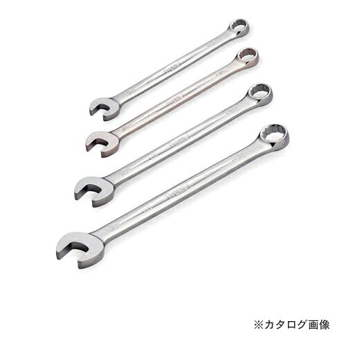 【メーカー名】 ●TONE（株） 【特長】 ●スパナのスピードとめがねレンチの強さを兼ね備えているのがコンビネーションスパナです。 ●仮締めをスパナ側で、本締めはめがね側でというように1本で2役の機能工具です。 ●モデルチェンジで、さらに使...