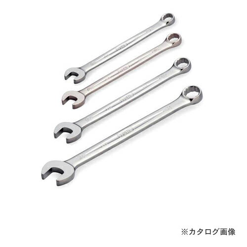 【メーカー名】 ●TONE（株） 【特長】 ●スパナのスピードとめがねレンチの強さを兼ね備えているのがコンビネーションスパナです。 ●仮締めをスパナ側で、本締めはめがね側でというように1本で2役の機能工具です。 ●モデルチェンジで、さらに使...