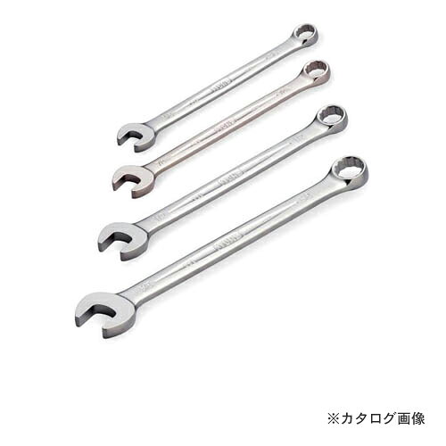 【メーカー名】 ●TONE（株） 【特長】 ●スパナのスピードとめがねレンチの強さを兼ね備えているのがコンビネーションスパナです。 ●仮締めをスパナ側で、本締めはめがね側でというように1本で2役の機能工具です。 ●モデルチェンジで、さらに使...