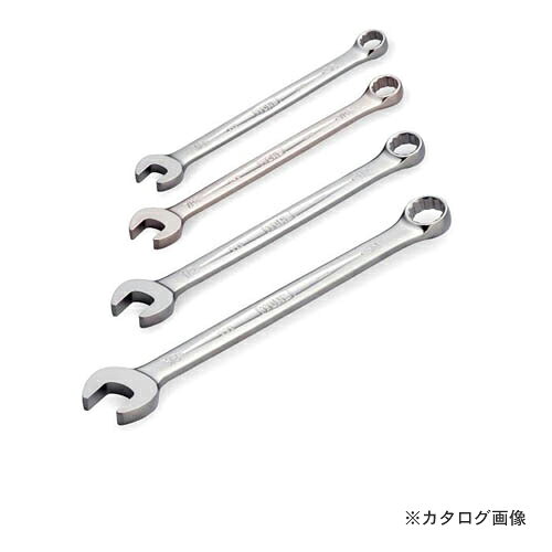 【メーカー名】 ●TONE（株） 【特長】 ●スパナのスピードとめがねレンチの強さを兼ね備えているのがコンビネーションスパナです。 ●仮締めをスパナ側で、本締めはめがね側でというように1本で2役の機能工具です。 ●モデルチェンジで、さらに使...