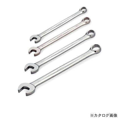 【メーカー名】 ●TONE（株） 【特長】 ●スパナのスピードとめがねレンチの強さを兼ね備えているのがコンビネーションスパナです。 ●仮締めをスパナ側で、本締めはめがね側でというように1本で2役の機能工具です。 ●モデルチェンジで、さらに使...