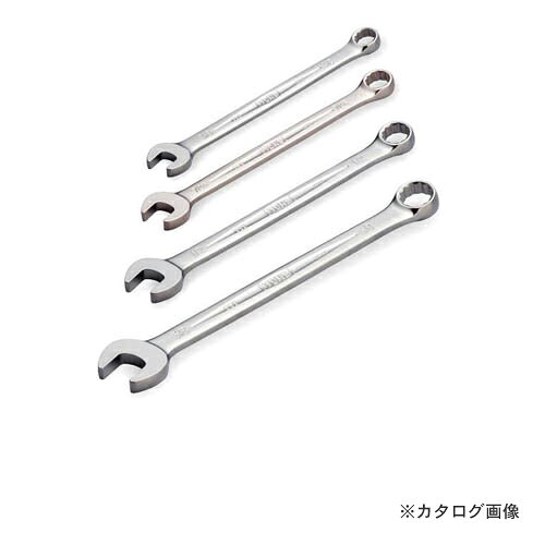 【メーカー名】 ●TONE（株） 【特長】 ●スパナのスピードとめがねレンチの強さを兼ね備えているのがコンビネーションスパナです。 ●仮締めをスパナ側で、本締めはめがね側でというように1本で2役の機能工具です。 ●モデルチェンジで、さらに使...