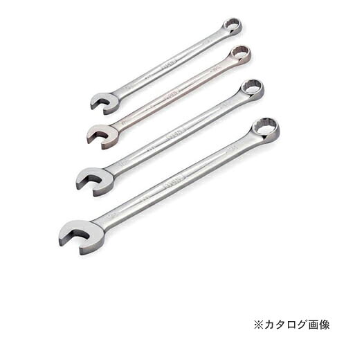【メーカー名】 ●TONE（株） 【特長】 ●スパナのスピードとめがねレンチの強さを兼ね備えているのがコンビネーションスパナです。 ●仮締めをスパナ側で、本締めはめがね側でというように1本で2役の機能工具です。 ●モデルチェンジで、さらに使...