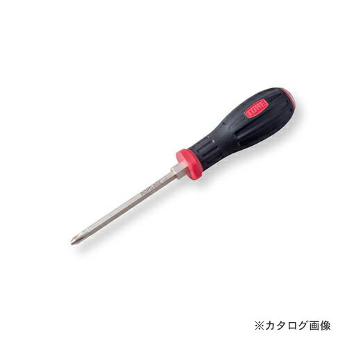 【メーカー名】 ●TONE（株） 【特長】 ●人間工学に基づき握りやすさと回しやすさを追求し、フォルムと材質を一新しました。 ●ねじのマイナス溝を傷めにくい先端平行形状。 ●プラスドライバーの先端は底あたりを防止し、ピッタリフィットするオリ...