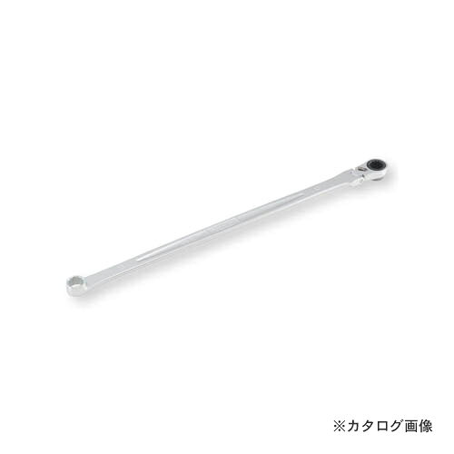 【メーカー名】 ●TONE（株） 【特長】 ●め超ロングサイズのため奥深い箇所の作業に最適。 ●めがね側で高トルク作業を行い、首振機構付の ●ラチェットめがね側で早回し作業をすることで作業効率が上がります。 ●両ヘッドともに片面がオフセット...