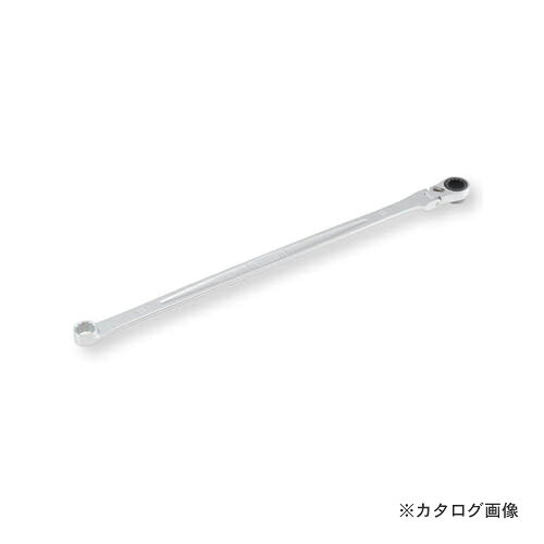 【メーカー名】 ●TONE（株） 【特長】 ●め超ロングサイズのため奥深い箇所の作業に最適。 ●めがね側で高トルク作業を行い、首振機構付の ●ラチェットめがね側で早回し作業をすることで作業効率が上がります。 ●両ヘッドともに片面がオフセット...