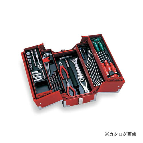 【メーカー名】 ●TONE（株） 【特長】 ●オートメカニック用の9.5sq.ベーシックセットに、ビットラチェットセットを採用 【製品】 ●ソケット(6角) SOCKET(6pt.)：(3S-)08、10、12、13、14、17、19 ●デ...