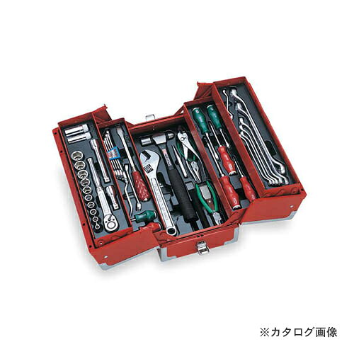 【メーカー名】 ●TONE（株） 【特長】 ●工自動車整備に欠かせない工具を厳選した基本セット。 【製品】 ●ソケット(6角) SOCKET(6pt.)：(4S-)08、10、12、13、14、17、19、21、22、24 ●プラグソケット...