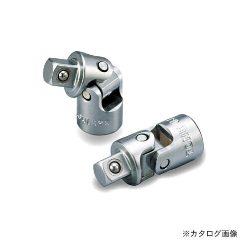 【メーカー名】 ●TONE（株） 【特長】 ●直接作業ができない複雑な箇所に使用します。 ●ソケットとハンドルの間に接続して、角度を付けた斜め作業ができます。 ●従来品に比べ、全長を短縮しました。 【仕様】 ●差込角dr.：9.5 ●寸法(...