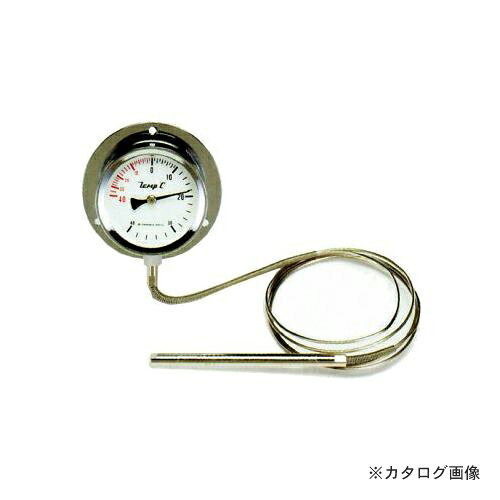 【メーカー】 ●（株）イチネン TASCO 【仕様】 ●外径：60 ●測定範囲：-40〜＋40℃ ●リード管長：1500mm ●感温部の径×長さ：8φ×100mm ●亜鉛ダイカスト鋳物(シルバージンカート) ●用途：食品関連機器、工業用洗濯...