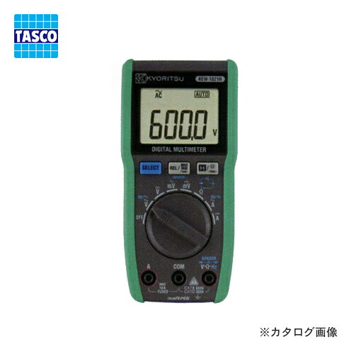 【メーカー】 ●（株）イチネン TASCO 【特長】 ●見やすい大型ディスプレイ(6000カウント表示、バックライト付) ●歪んだ波形でも正確に測定できる真の実行値測定 ●IEC61010-1&nbsp;CAT 4 300V/CAT 3 6...