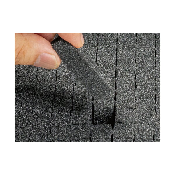 【 メーカー 】 ●(株)イチネンTASCO 【 特長 】 ●マス目状に切れ目があるため、収納物の形状や大きさに合わせて簡単にくり抜くことができ、製品を衝撃から守ります。 【 仕様 】 ●サイズ：W255×L330×D50mm 【 JANコ...