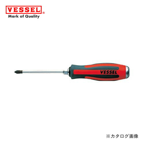 【メーカー】 ●（株）ベッセル 【特長】 ●プラスの刃先はジョーズフィットで、刃先に高強度の金属粒を特殊コーティングし、十字ねじ特有のドライバーの浮き上がり現象〈カムアウト〉を最大限防ぐ刃先チップ形状になっています。 ●軸はクロムバナジウム...
