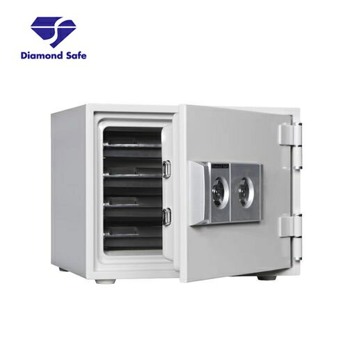 ダイヤセーフ　金庫耐火金庫DWシリーズ内容量：約19リットル2キータイプシリンダー錠式外寸：幅433×奥行400×高さ356mm内寸：幅337×奥行242×高さ237mm重量：42kg性能：JIS 一般紙用1時間耐火性能試験合格付属品：引出...
