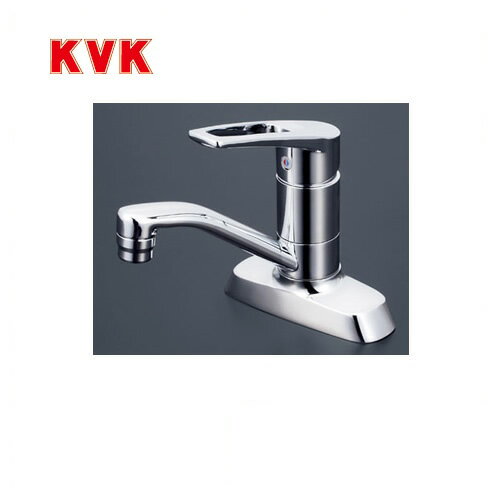 KVK　洗面水栓シングルレバー式混合栓洗面用泡沫逆止弁エコこま（快適節水）プチエコ取付穴径(mm)：φ22〜φ24取付穴ピッチ102mm メーカー希望小売価格はメーカーカタログに基づいて掲載していますKM7004T