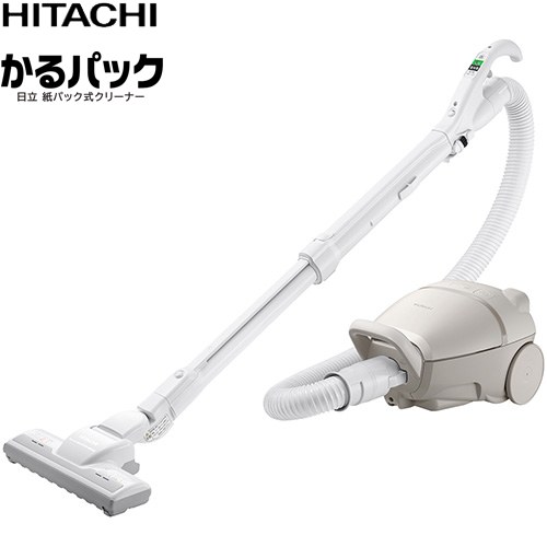 【キーワード】掃除機 / HITACHI / キャニスター掃除機 / コード式 / 【　CV-KP90M-C　の後継品　】CV-KP90P-C 商品説明シリーズ 紙パック式クリーナー かるパックカラー ベージュ仕様・特徴 小型・軽量ボディ＆...