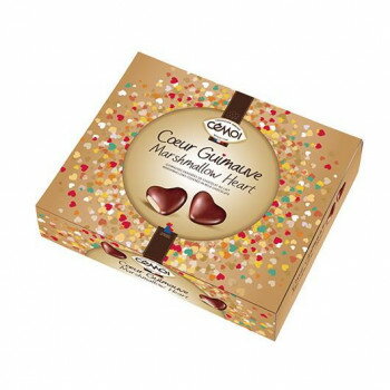 食べやすい個包装伝統のレシピをもとにチョコレートでコーティングしたハート型のギモーヴ(マシュマロ)です。※本製品はアーモンドを加工する施設において製造されております。※日本国内のみ販売可能な商品です。内容量18個サイズ個装サイズ：44×37...