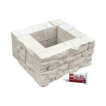 化粧面(割り肌面)を見えるように積むだけの簡単施工。積むだけで本格的なレイズドベッド(立ち上げ花壇)のできる、ブリックブロックの施工セットです。庭先や車庫などに花壇や土留めを手軽に設置できます。※サイズのうち奥行きに関してはバラツキがありま...
