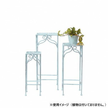 角花台3PセットS・M・Lの3サイズセットです。観葉植物や小鉢を立体的に飾れる、ディスプレイ用にぴったりな花台です。※セット商品の為単品出荷不可です。サイズS:W19×D19×H50cm、(花台部)W18×D18cm、M:W24×D24×H...