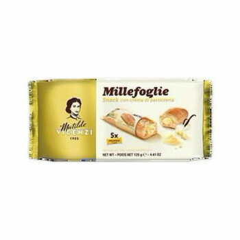 伝統的なレシピを基に作られるペーストリー192層からなるパイ生地から作られました。クリーム入りのロール状にしたパイです。内容量125gサイズ115×260×40mm個装サイズ：39×27.5×13.8cm重量142g個装重量：1500g仕様...