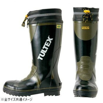おすすめ吸汗性に優れた安全ゴム長靴です。上から雨、水、砂などの侵入を防ぐことが出来るように履き口の幅を調節できる紐が付いています。夜間や暗い現場でも安心して使用できるように反射テープが付いています。※鋼製先芯入りですサイズ29.0cm(総丈...