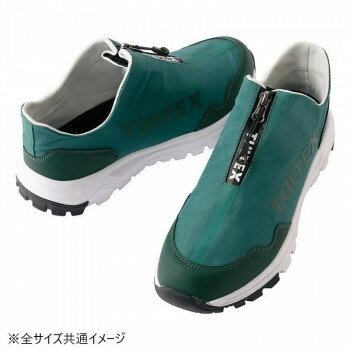おすすめ脱ぎ履きの多い現場でもラクラクで動けます。アッパー部分は撥水仕様なので雨の日の後でも安心して着用できます。ソールは発泡EVAでクッション性に優れております。※樹脂先芯入りです。サイズ26.5cm個装サイズ：33×24×12cm重量個...