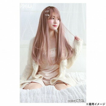 王道のシンプルなロングストレート清楚×ちょいフェロモンのロングストレート。地毛をまったく見せずにスッポリかぶる「かつら」タイプのウィッグです。耐熱温度180度、コテやカーラーで巻く場合は同封の取扱説明書をご覧ください。(※130〜150度く...