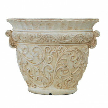 アンティーク調デザインのプランターアンティーク調の重厚感あるデザインが特徴の鉢です。サイズΦ30.5×H24.5cm個装サイズ：32×32×32cm重量個装重量：4000g仕様穴あり生産国中国fk094igrjs