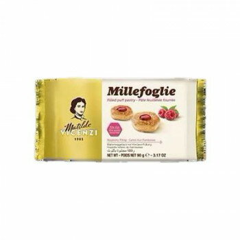 伝統的なレシピを基に作られるペーストリーラズベリーフィリング入り。192層からなるパイ生地から作られました。内容量90gサイズ115×210×40mm個装サイズ：12.5×32×40.5cm重量102g個装重量：14500g仕様賞味期間：製...