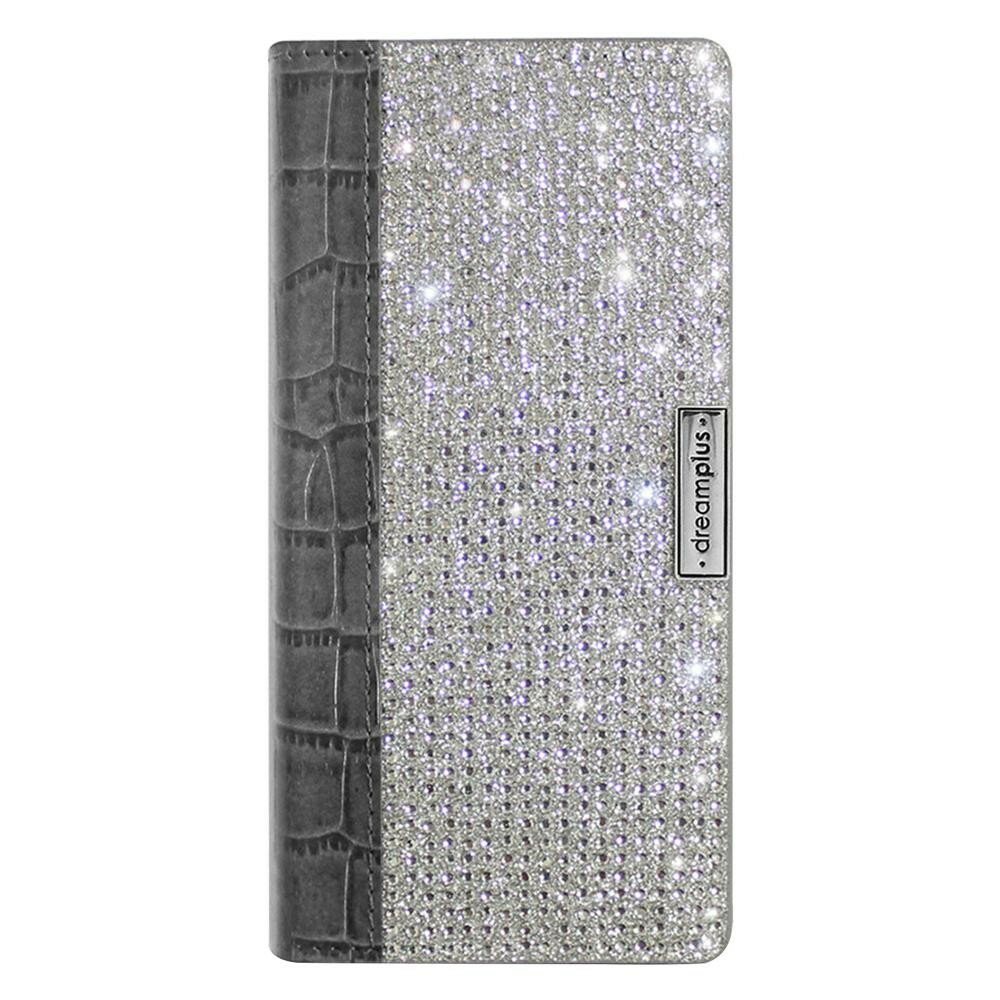 ゴージャスかつ大人っぽいデザイン♪クリスタルラインストーンと本革の組み合わせが上品な手帳型ケースです。サイズ横8.9×縦16.4×厚さ1.7cm個装サイズ：9.5×20.5×2.3cm重量94g個装重量：120g素材・材質本体:本革、ライン...