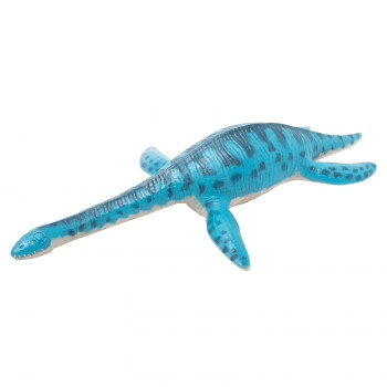 やわらか素材のあそべるフィギュアジュラ紀の海に生息していた首長竜プレシオサウルスのビニール製フィギュアです。小さなお子様が触れても安全な素材を使用しているため、リビングや子ども部屋に安心して遊んでいただけます。手で押すと簡単に凹む柔らさの「...
