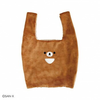 キュートなぬいぐるみマルシェバッグ毎日リラックマたちと一緒に過ごせる!チャイロイコグマのぬいぐるみマルシェバッグが新登場!ふわふわでかわいいぬいぐるみ素材のマルシェバッグ。内ポケット付き。サイズ約360×230×40mm個装サイズ：6×15...