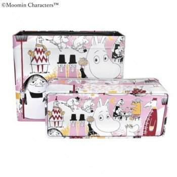 ムーミンデザインのコーヒーフィルター缶ムーミンデザインのコーヒーフィルター缶です。※本容器は食品用ではありません。食品が直接触れないようご注意ください。サイズ約155×165×65mm個装サイズ：15.5×16.5×6.5cm重量個装重量：...