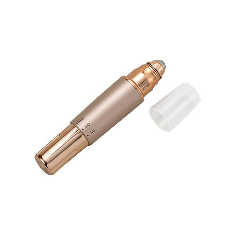 気になる目元のケアに!細かなバイブレーションが日々のお肌のケアに最適です。特に目尻、下瞼といった目元にご利用ください。化粧水や美容液、乳液等をご使用いただく際特におすすめです。サイズ約φ2.5×12cm個装サイズ：8×17×3cm重量約45...