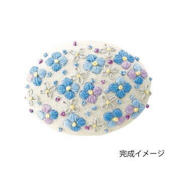 「手芸」が「趣味」へと変わる!小さな草花など、かわいい絵柄をモチーフにしたフランス刺しゅうの手づくりキットです。図案プリント済なのですぐに始められます。裏面裏面の仕上がりもキレイです。※図案は布にプリント済み用意するもの:手縫い糸、縫い針、...