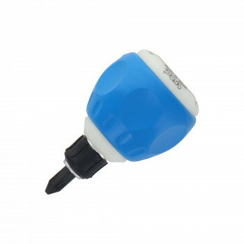 おすすめラチェット式の差替式スタビードライバーです。狭い箇所に便利です。42山のギアで作業がスムーズに行えます。プラス(+)側はNo.1、2対応。早廻しキャップ付きです。サイズ全長:72mm個装サイズ：7.2×4.2×4.1cm重量個装重量...