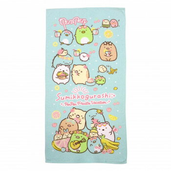 パイル染料プリントのバスタオルすみっコぐらしのパイル染料プリントのバスタオルです。サイズ60×120cm個装サイズ：20×15×5cm重量個装重量：100g素材・材質綿100%仕様(C)2025 San-X Co.Ltd All Right...