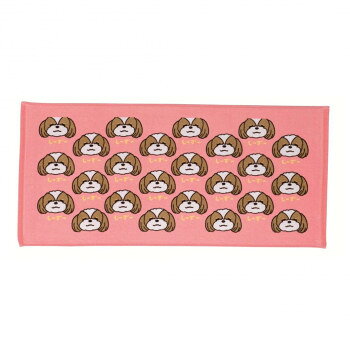 かわいい犬柄のフェイスタオル手触りもばっちり!なかわいいわんちゃんのタオルです。サイズ34×75cm個装サイズ：20×15×5cm重量個装重量：100g素材・材質綿100%生産国中国fk094igrjs