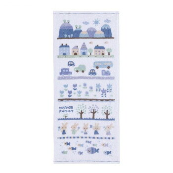 やさしい色使いが特徴のタオル知育絵本などを手掛ける、わらべきみかのタオル。無撚糸を使用した、ふんわりやわらかな肌触りのタオルです。ほのぼのとした表情の動物と、やさしい色使いが特徴。サイズ約340×800mm個装サイズ：35×20×2cm重量...