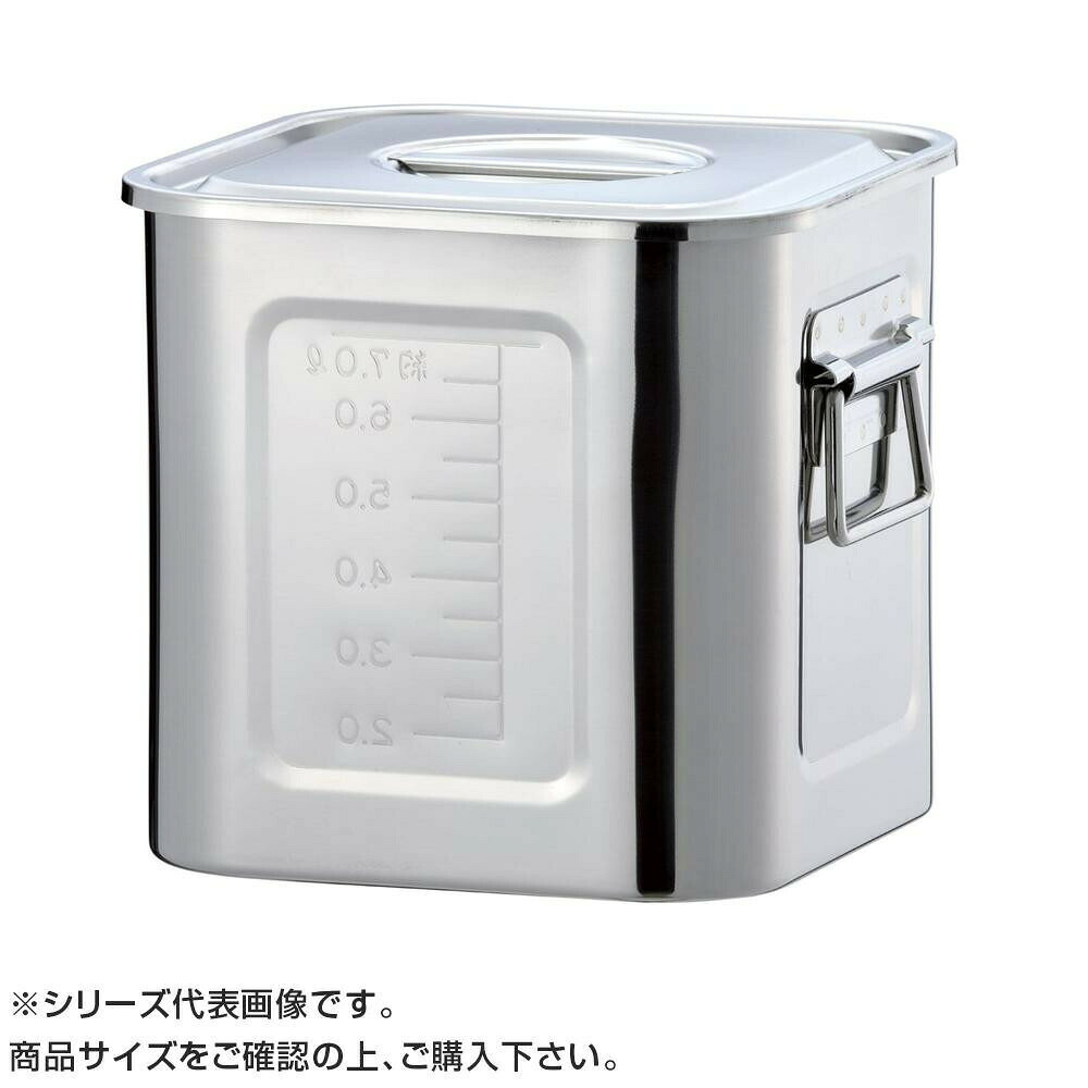 目盛付のキッチンポット!タレやスープ、調味料等の保管や保存にオススメです。サイズ縦285×横285×深さ285mm個装サイズ：30.4×31.8×31.4cm重量個装重量：3640g素材・材質18-8ステンレス生産国日本目盛付のキッチンポッ...