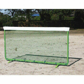 運動施設や教育施設で活躍ネットはかぶせるだけ!※時間指定不可※個人宅配送不可サイズ全長2×全高1.06×奥行0.5m個装サイズ：200×110×50cm重量12kg個装重量：12000g素材・材質鋼、ポリエチレン仕様ネット張り済、白帯テープ...
