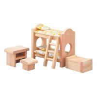 ドールハウスを彩るクラシック家具シリーズ!かわいい子供用の2段ベッドと机のセット。サイズベッド:13.5×8.5×13cm個装サイズ：18.8×9.3×23cm重量個装重量：310g素材・材質ゴムの木、他仕様対象年齢:3歳以上製造国タイドー...