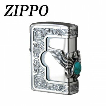 天然石を使用した至高のZIPPO。正面から側面、そして裏面へと3面に渡り、バックデザインとしてのエッチングプレートメタルを貼り、さらにサイド部分に天然石を貼ったウィングメタルパーツを取り付けた至高のメタルジッポー。※オイルは入っておりません...