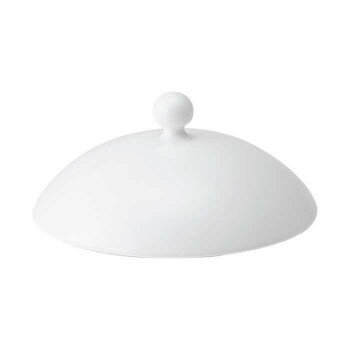 少し肉厚なリムと柔らかなフォルム別売の28cmアラカルト皿用のカバー(フタ)です。サイズ直径164×高さ75mm個装サイズ：17×17×5cm重量個装重量：100g素材・材質ファインボーンチャイナ仕様電子レンジ:可(温める程度)食洗機:可オ...