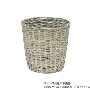 シャービックに仕上げた天然素材特有の色ムラと、かすれたようなウォッシュ加工で、新しくもどこか古めかしいシャビーシックに仕上げた柳製バスケットです。※水濡れや強く擦れた場合など、色落ちや色移りすることがあります。サイズΦ40×40cm個装サイ...